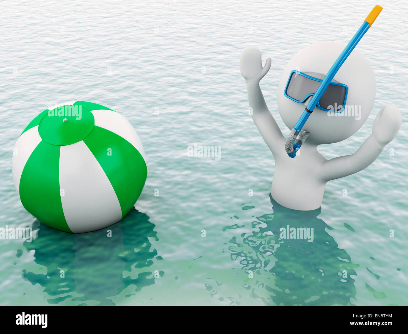 3d white people beach ball -Fotos und -Bildmaterial in hoher Auflösung ...
