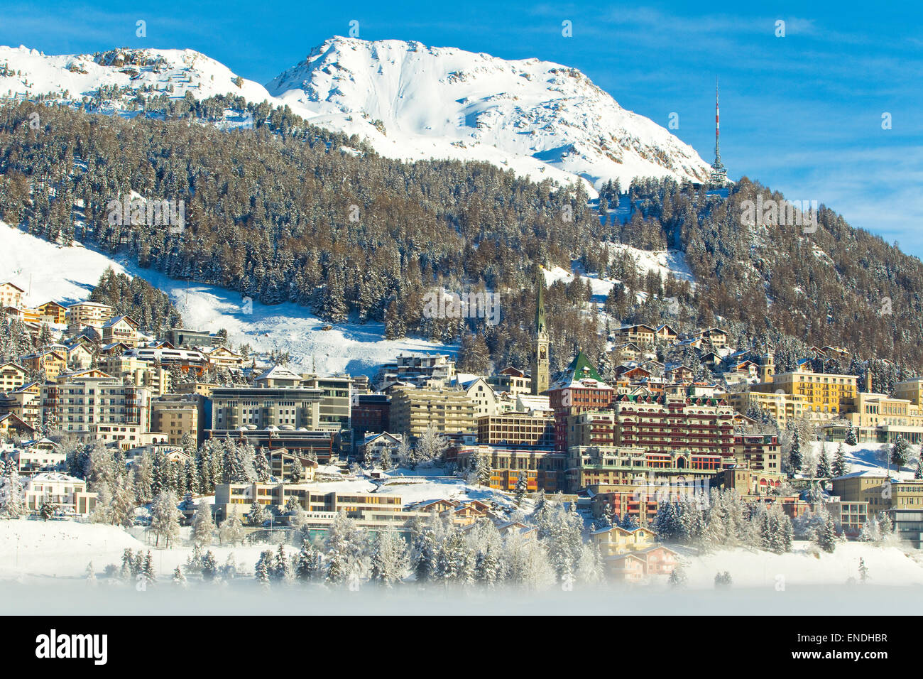 St moritz winter view -Fotos und -Bildmaterial in hoher Auflösung – Alamy