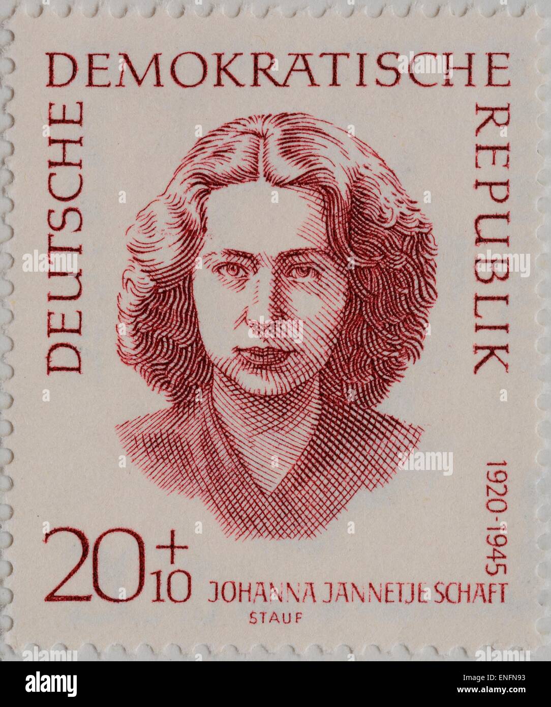 Johanna Jannetje Schaft, ein niederländischer Politiker, getötet von ...