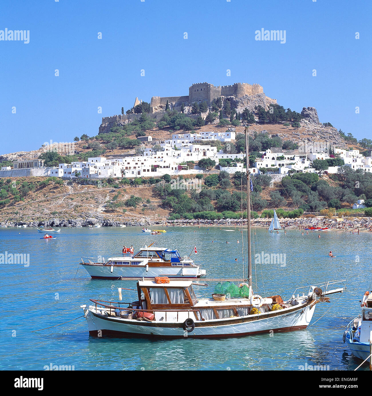 Sporaden, Griechenland, Insel Kos, Kos, Odeon Und Grünanlagen ...