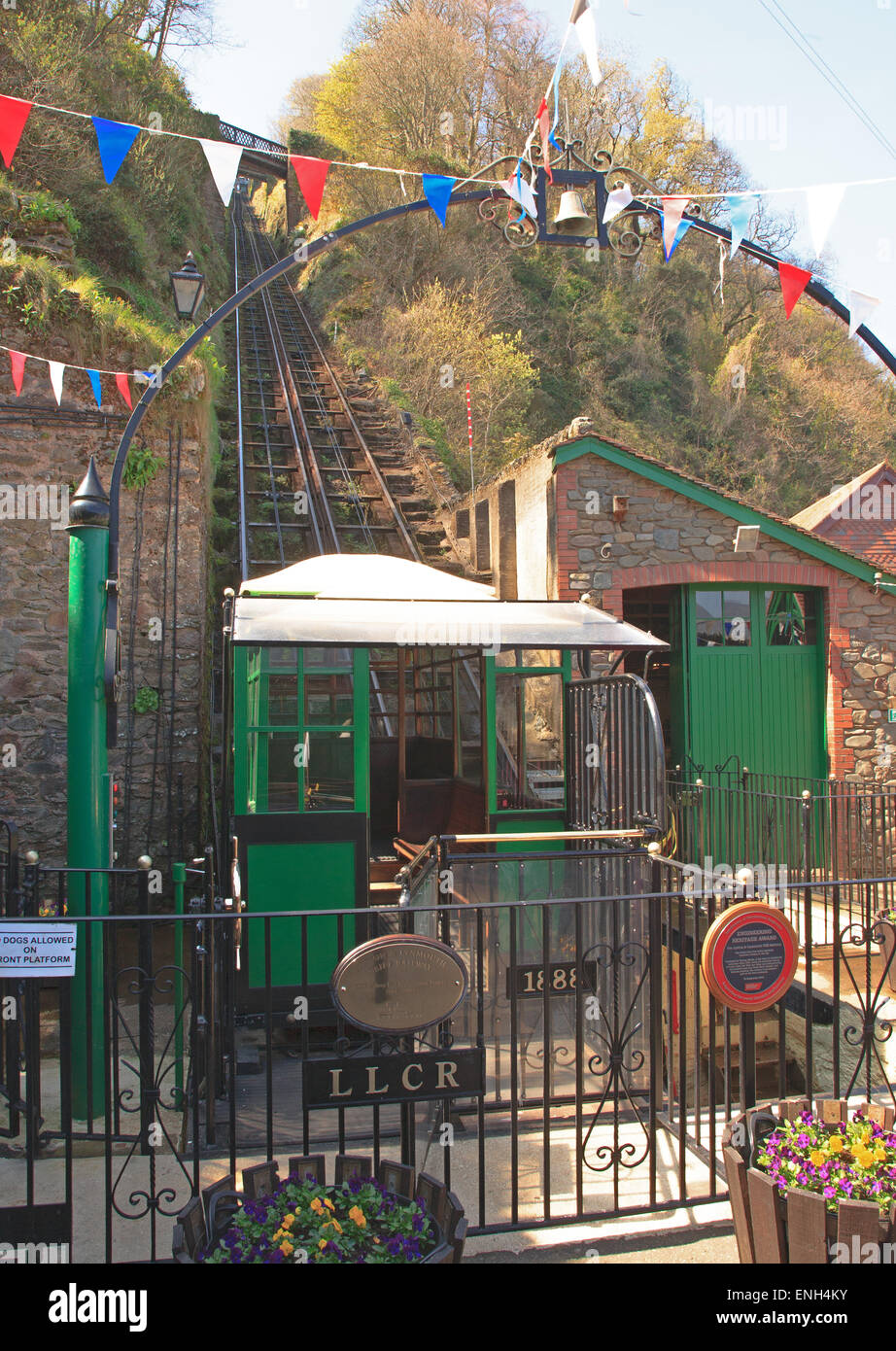 Die Lynton und Lynmouth Klippe Gleis, Devon, eine Wasser betriebene ...
