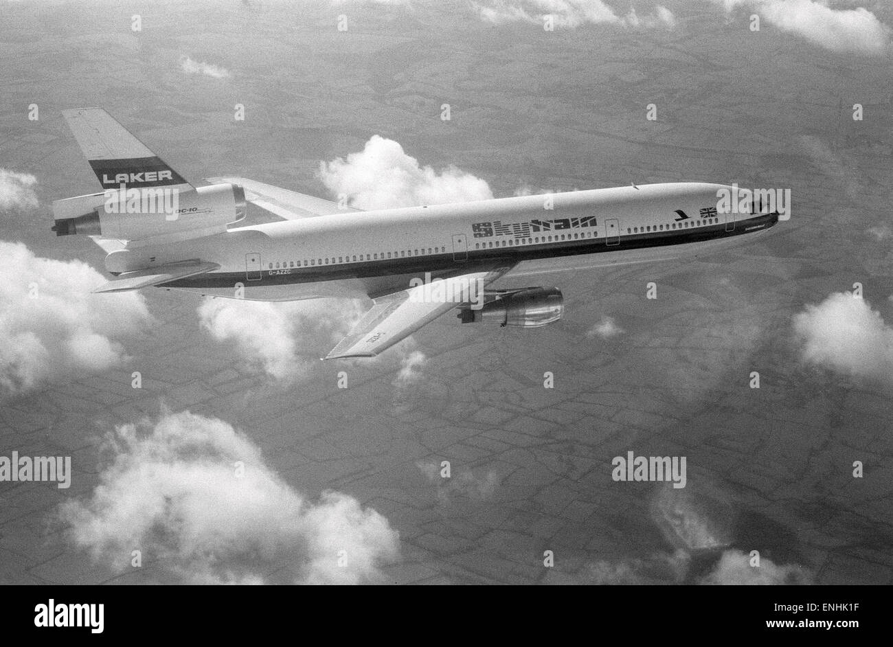 Neue Douglas DC10 Widebodied Jet bis zu 350 Plätzen von Laker Airways ...