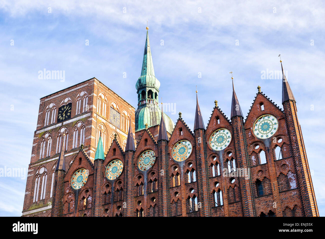 Bild Rathaus Stralsund in Deutschland Stockfotografie - Alamy