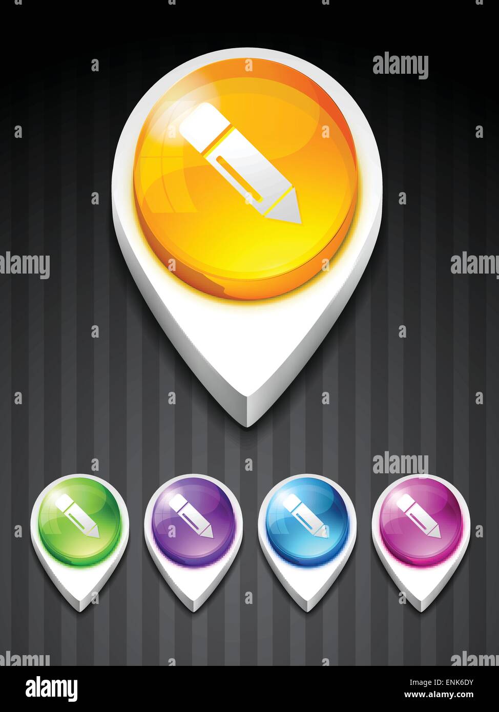 Pen icon Stock-Vektorgrafiken kaufen - Alamy