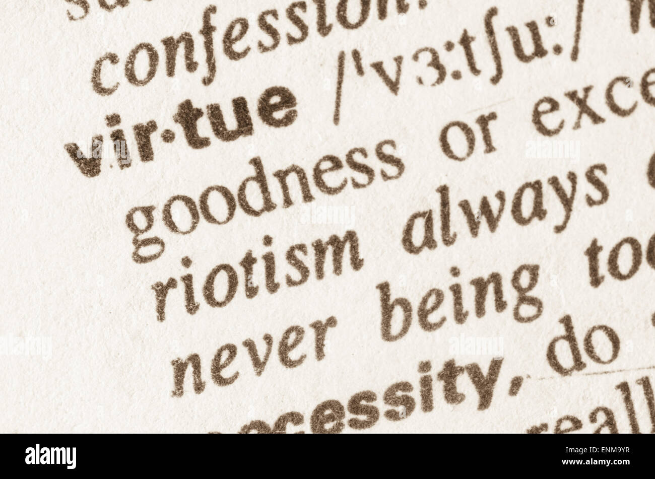 Tugend ist wissen -Fotos und -Bildmaterial in hoher Auflösung – Alamy