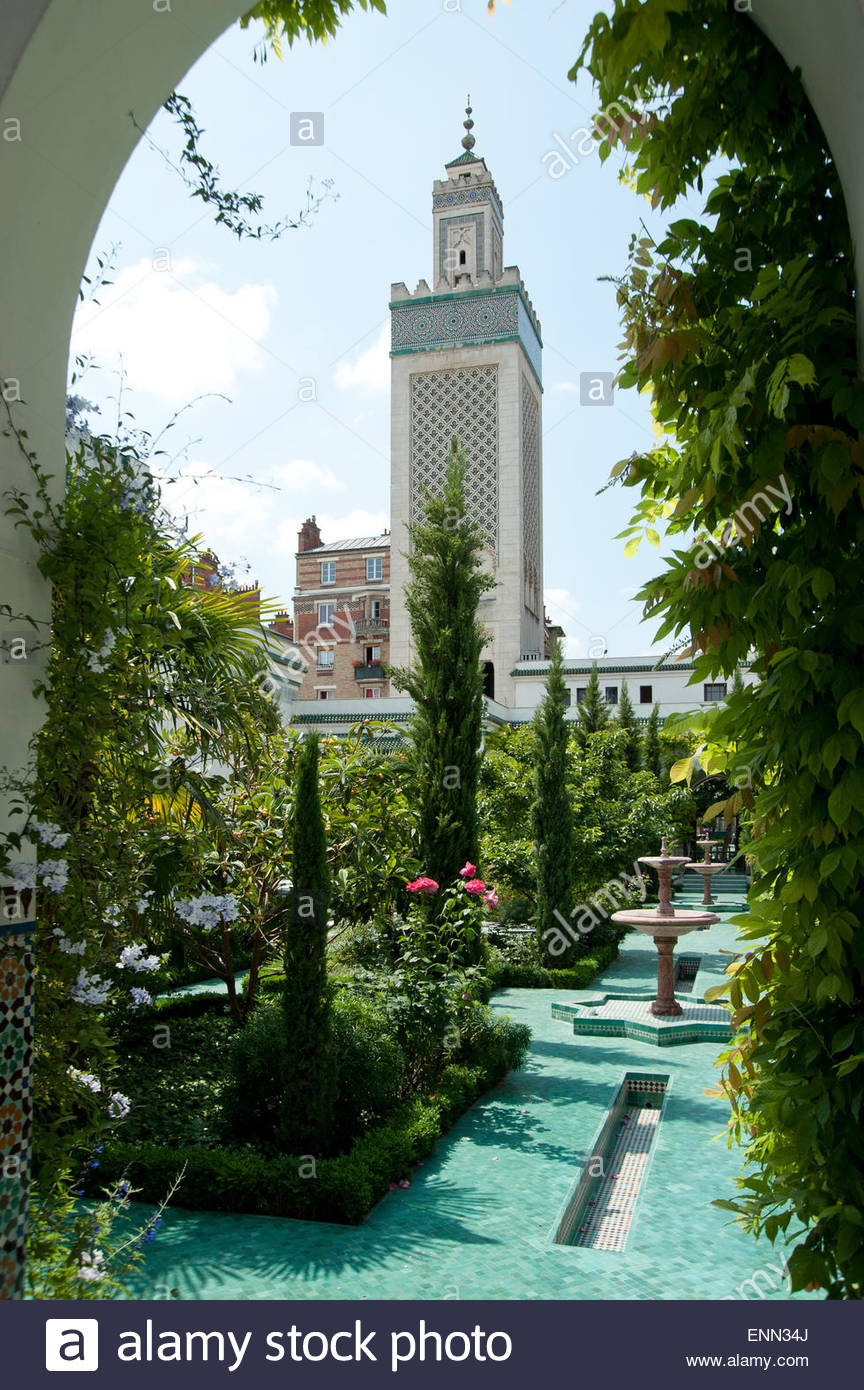 Paris Mosque Garden Stockfotos und -bilder Kaufen - Alamy