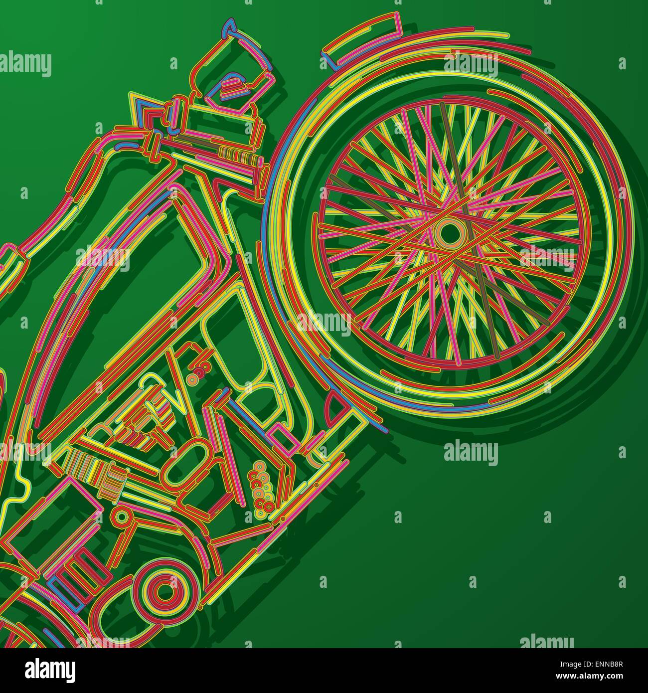 Abstrakte motor detail Stock-Vektorgrafiken kaufen - Alamy