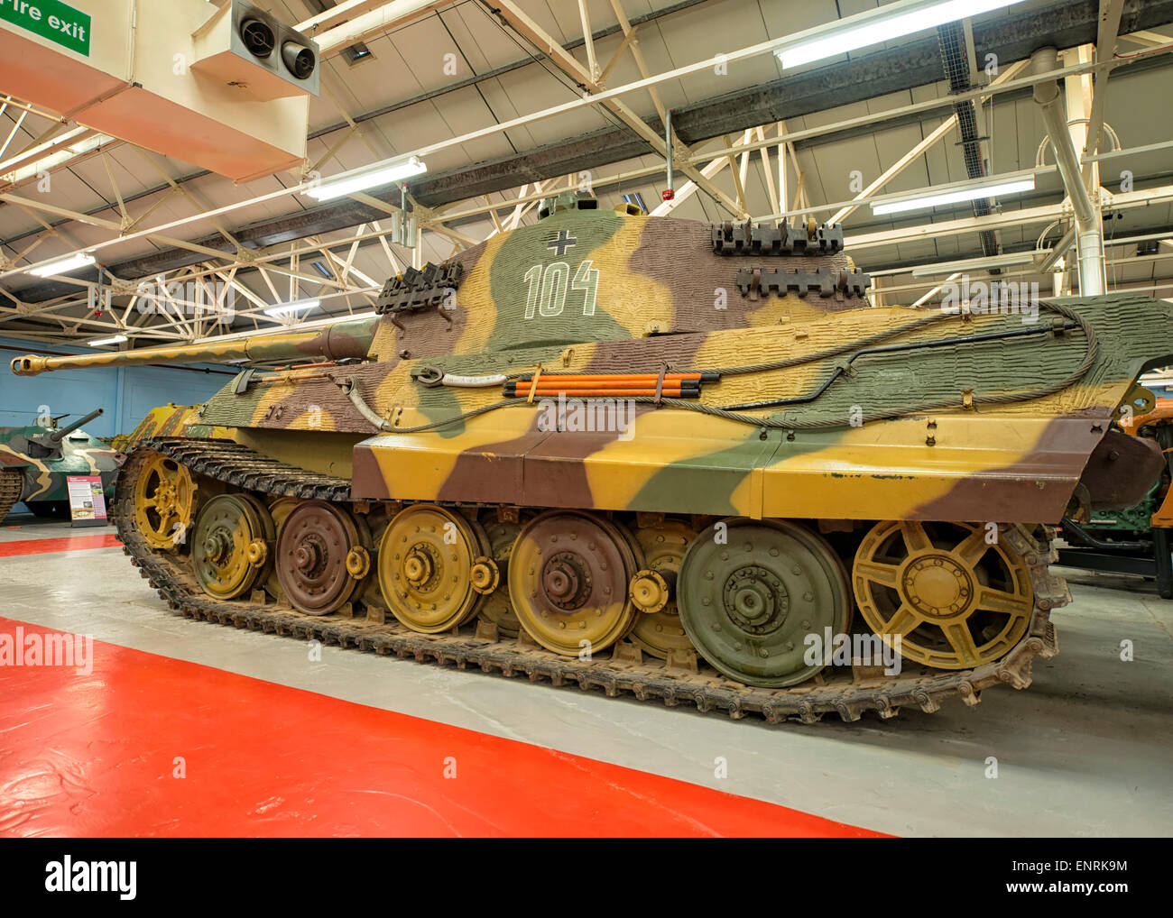 Panzer VI Tiger Panzer im Museum in Bovington, Großbritannien ...