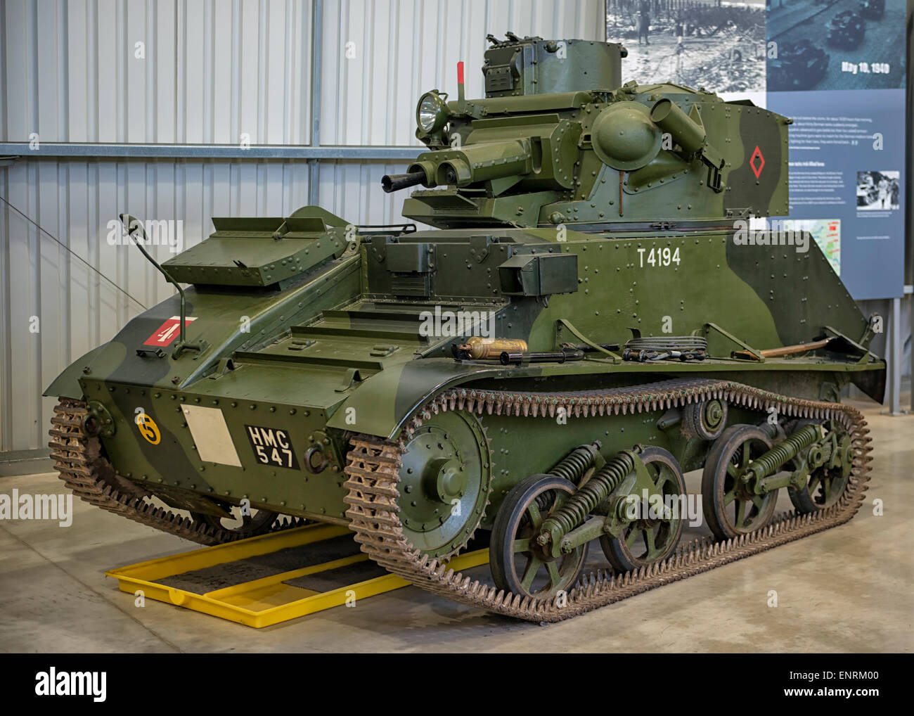 Vickers Light Tank Mark über im Panzermuseum in Bovington, England ...