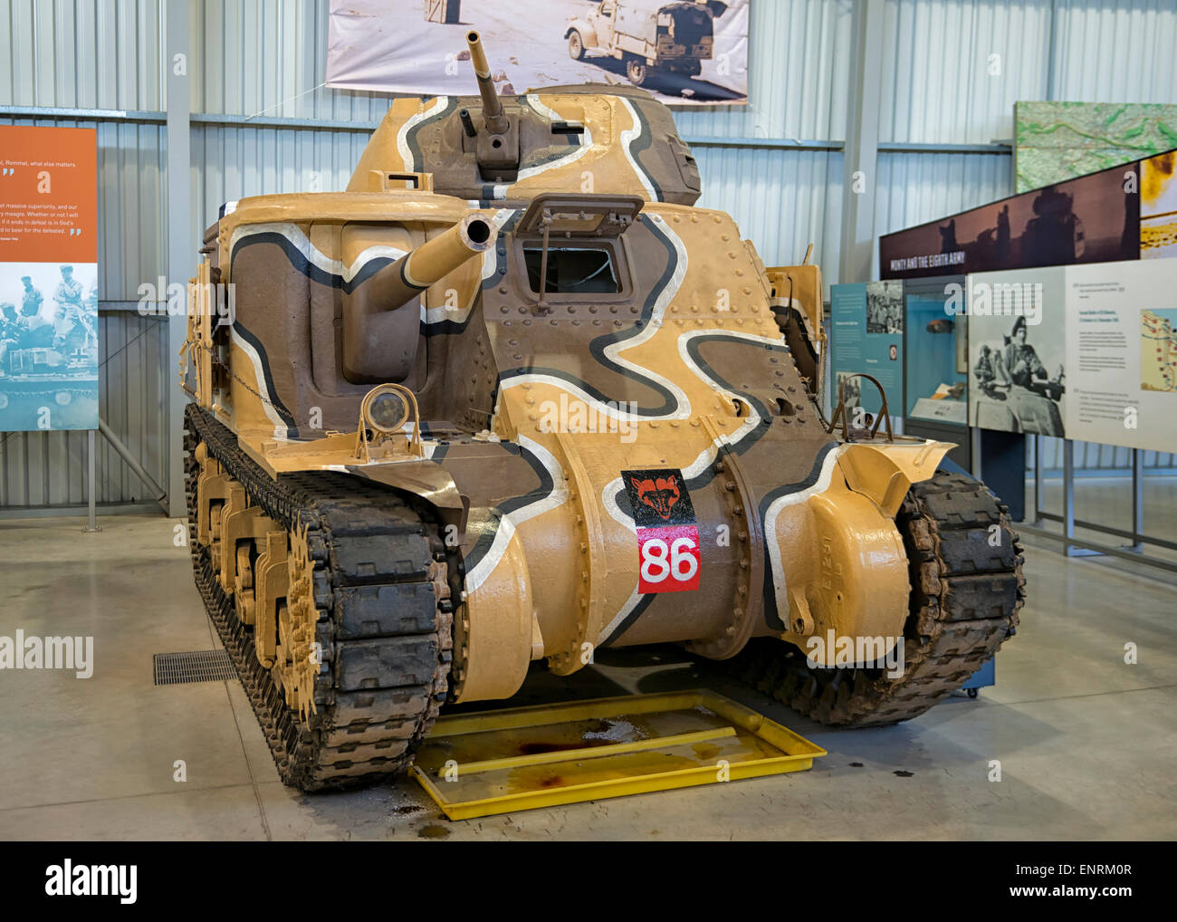 Mittlere M3 Tank im Tank Museum in Bovington, England Stockfotografie ...