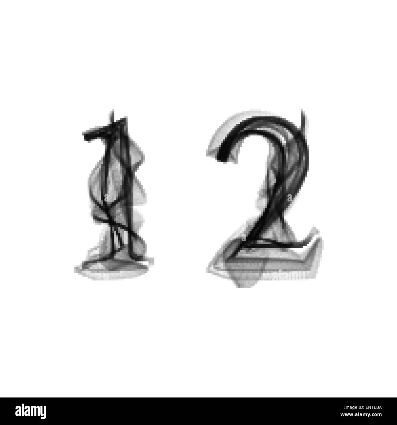 Black smoke font numbers -Fotos und -Bildmaterial in hoher Auflösung ...