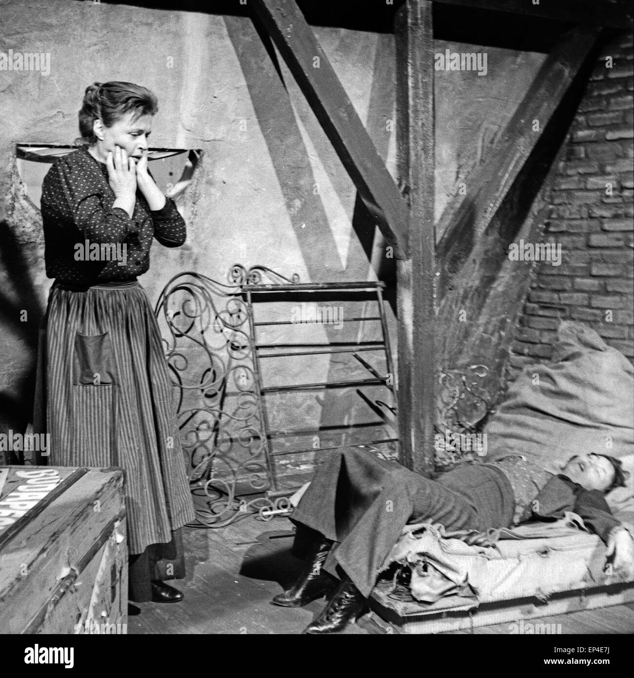 Die Ratten, Fernsehspiel, Deutschland 1959, Regie: John Olden, Monia ...