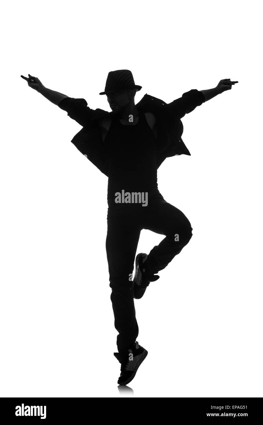 Silhouette outline happy joy dancer -Fotos und -Bildmaterial in hoher ...