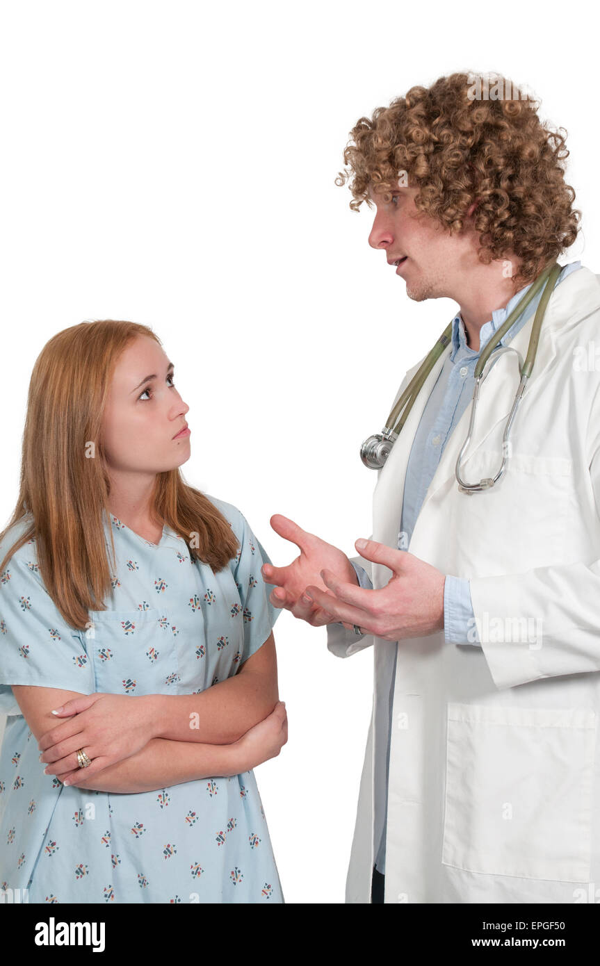 Arzt spricht mit der medizinischen praxis des patienten -Fotos und ...