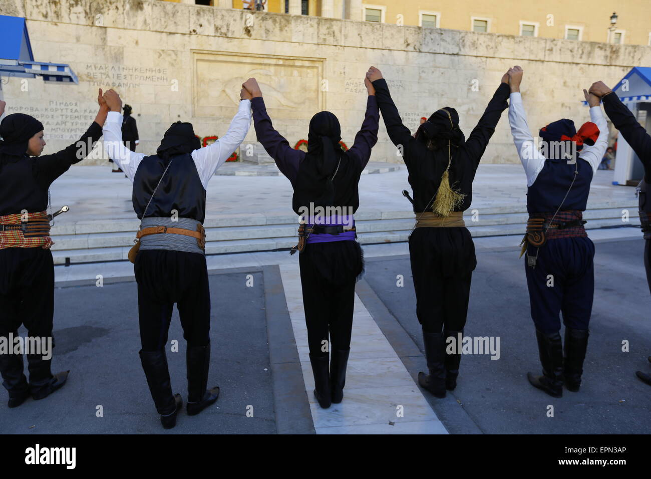 Athen, Griechenland. 19. Mai 2015. Im Pontischen Tracht gekleidete ...