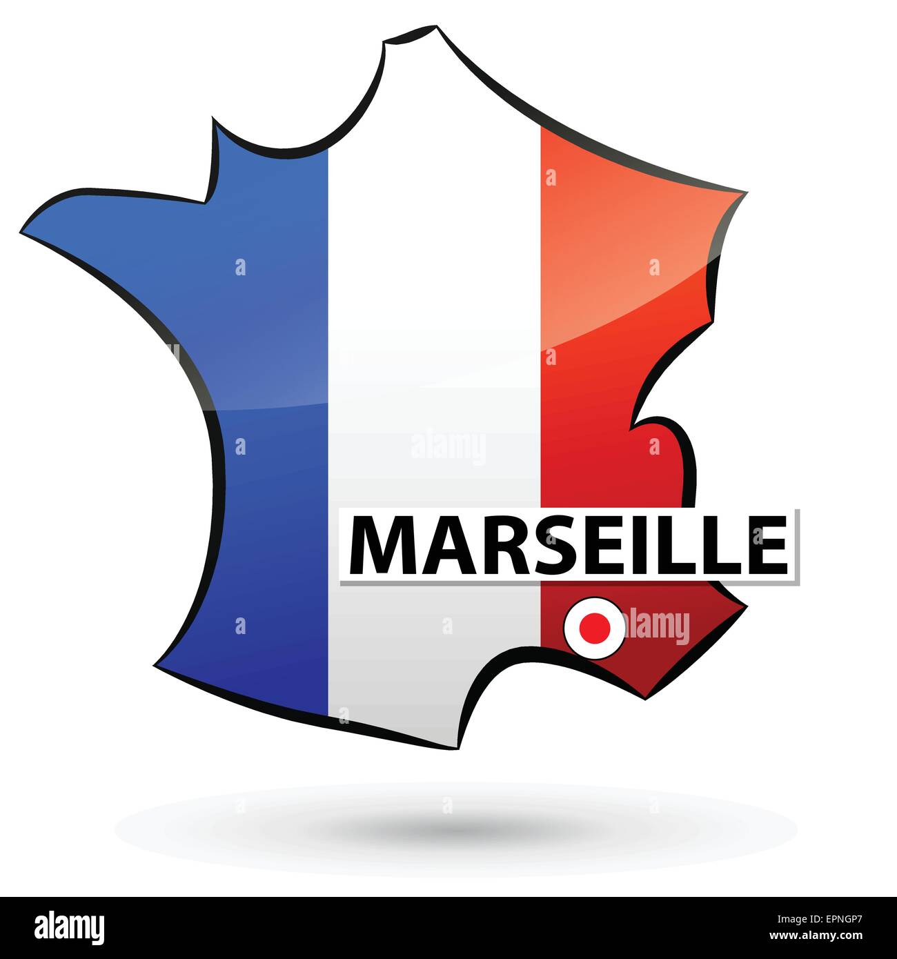 Marseille stadtplan Stock-Vektorgrafiken kaufen - Alamy