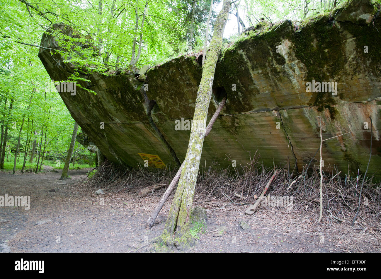 Überreste von Martin Bormann-Bunker in der Wolfsschanze, Hitlers Wolf ...