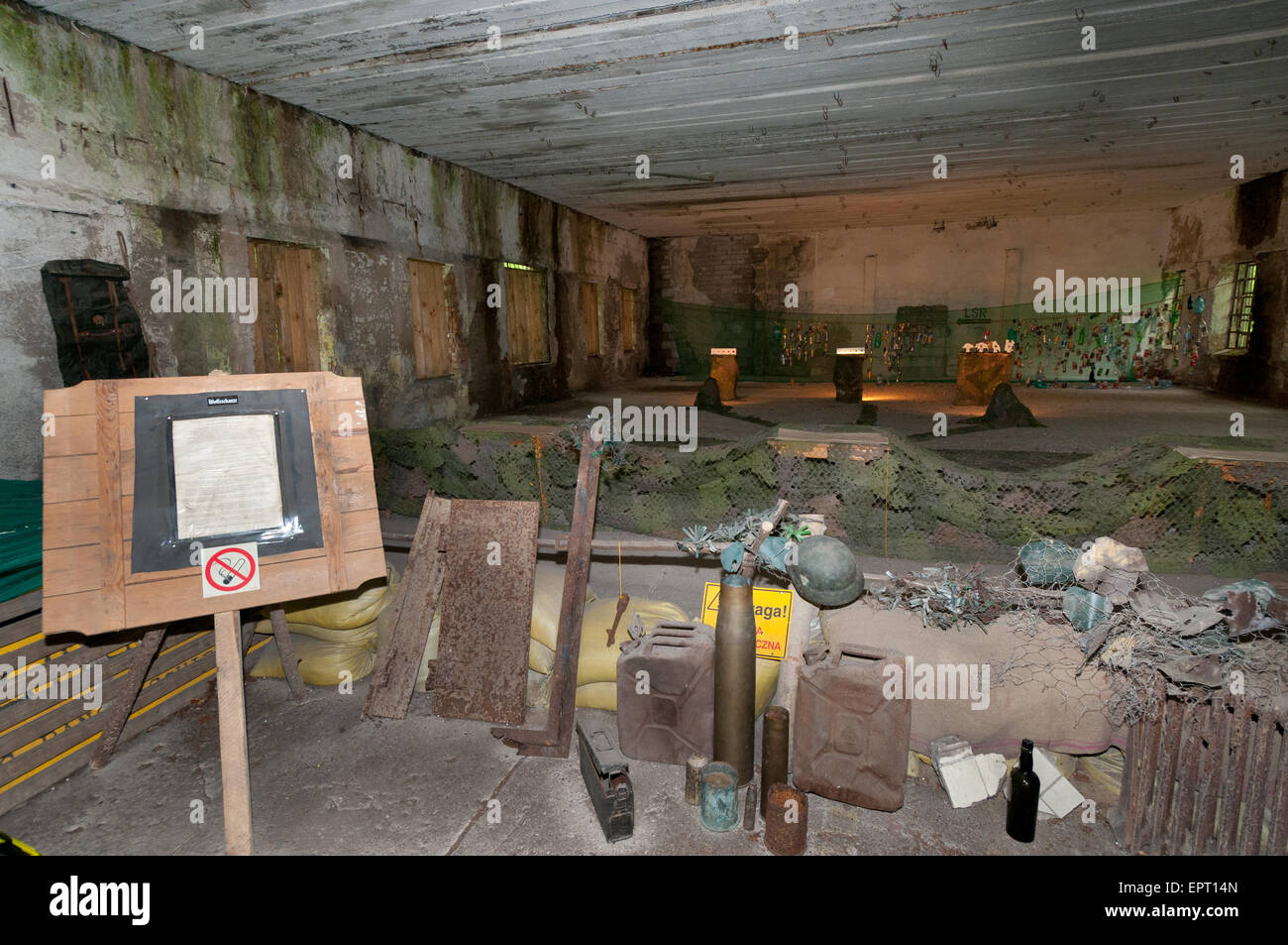 Schießstand in Jodl Bunker in der Wolfsschanze, Hitlers Wolf Lair ...