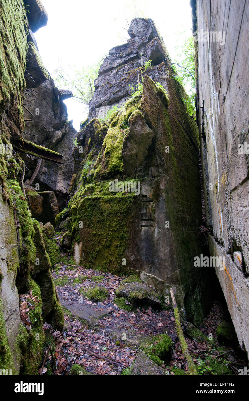 Gast-Bunker in der Wolfsschanze, Hitlers Wolf Lair Ostfront ...