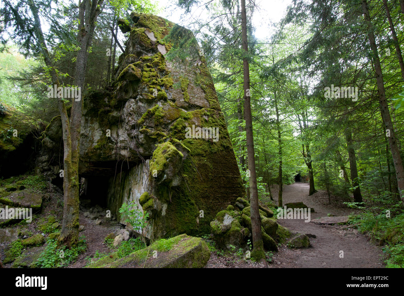 Gast-Bunker in der Wolfsschanze, Hitlers Wolf Lair Ostfront ...