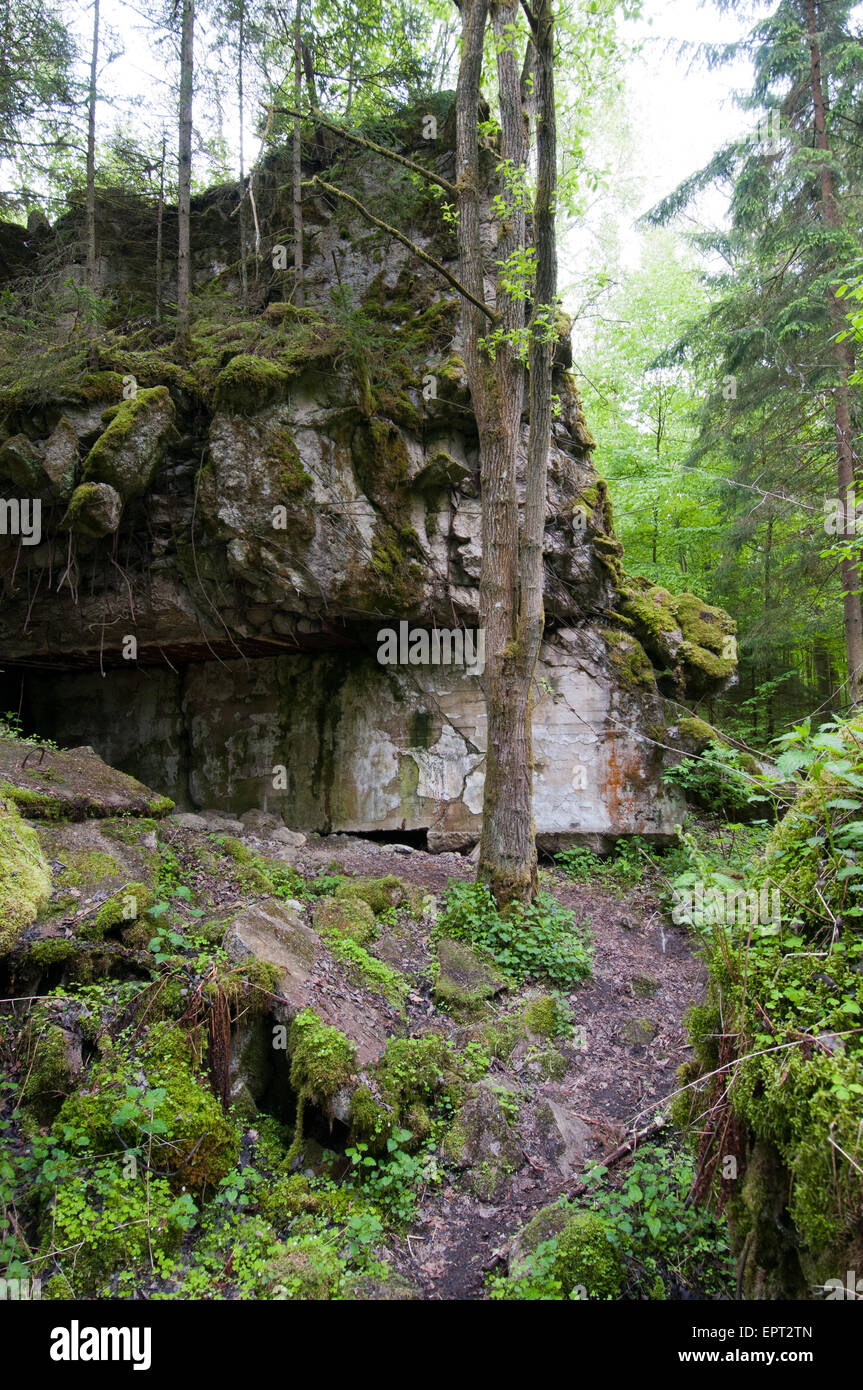 Gast-Bunker in der Wolfsschanze, Hitlers Wolf Lair Ostfront ...