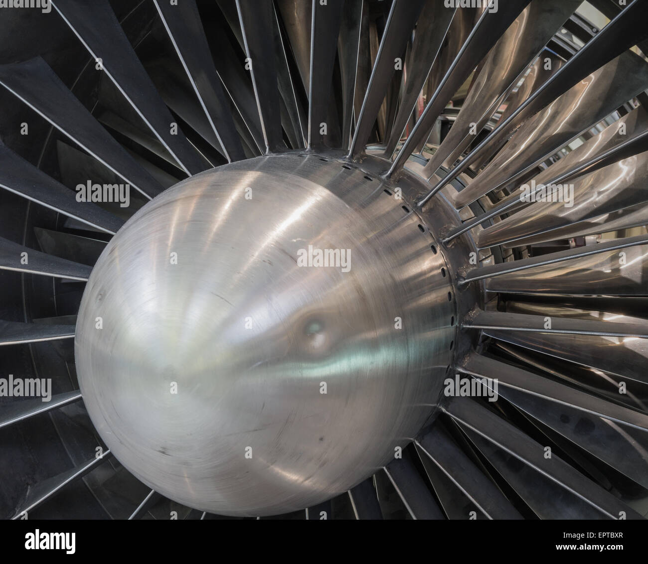 Flugzeug Jet gas Turbine Motor detail Stockfotografie - Alamy