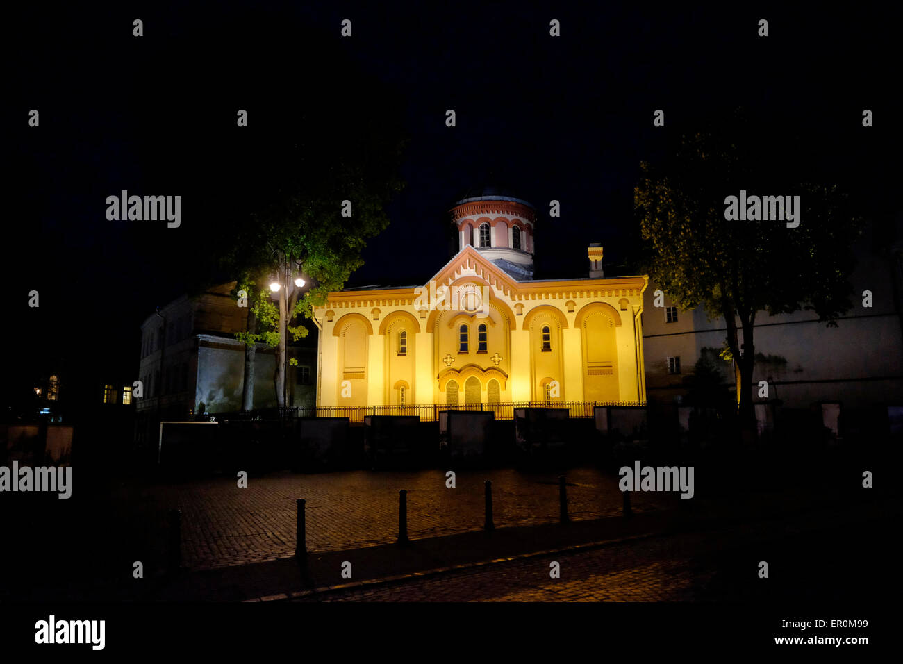 Die orthodoxe Kirche St. Paraskeva in der Altstadt von Vilnius, der ...