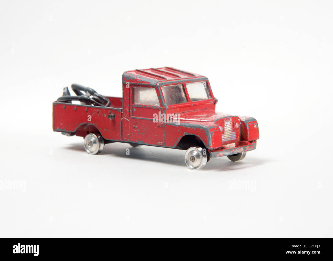 Sehr ramponierte alte Spielzeugauto, Corgi Toys Modell 477, Serie II ...