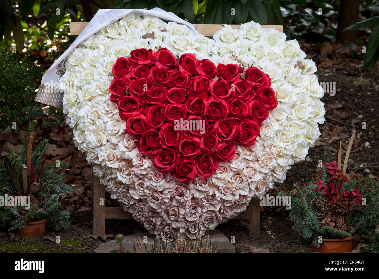 Herz Aus Rosen Fr Grab