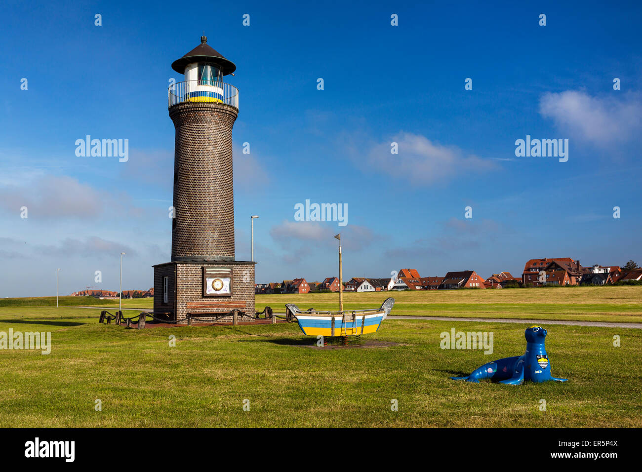 Leuchtturm, Insel Juist, Nationalpark, Nordsee, Ostfriesischen Inseln ...