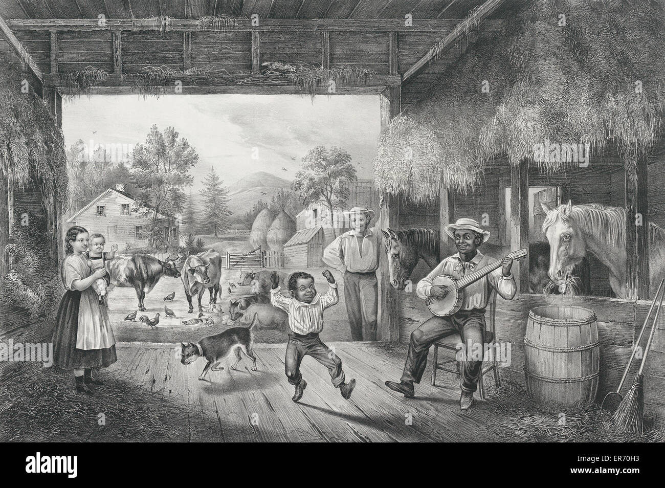 Die alte Tenne Stockfotografie - Alamy