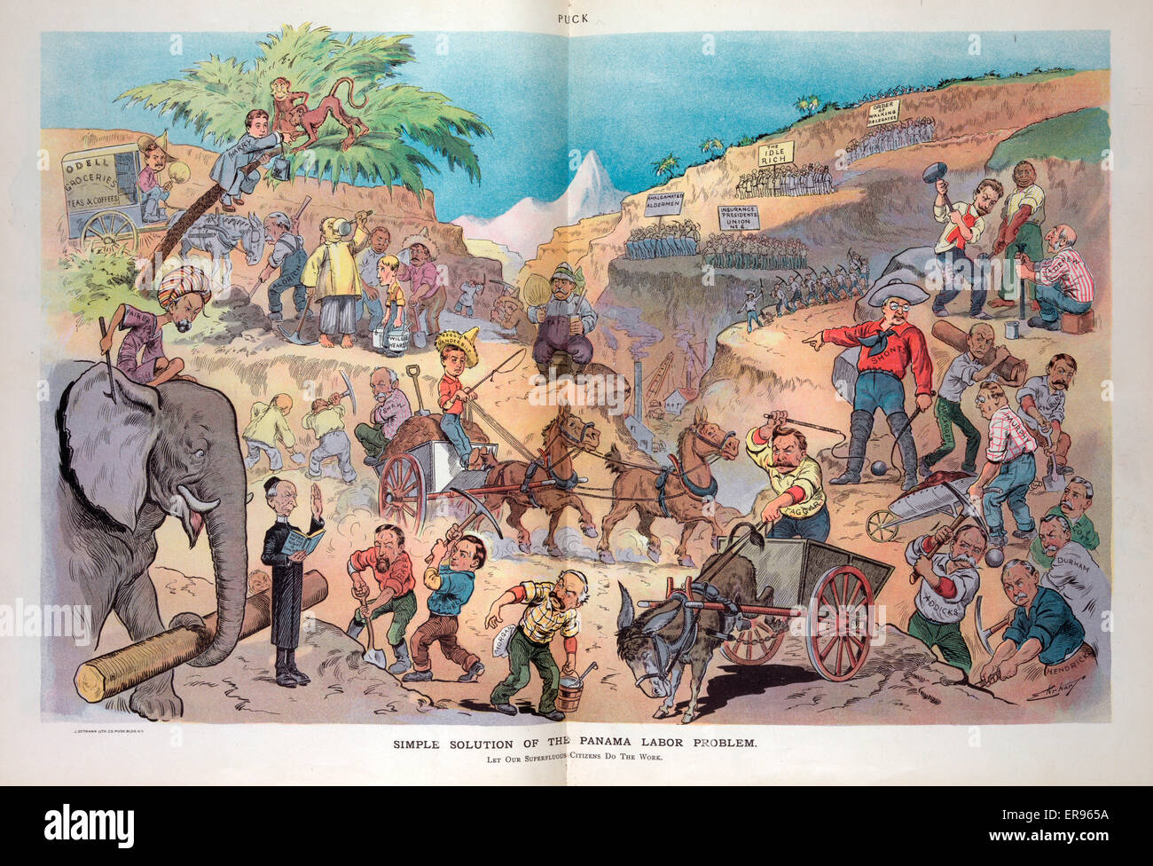 Panama canal cartoon -Fotos und -Bildmaterial in hoher Auflösung – Alamy