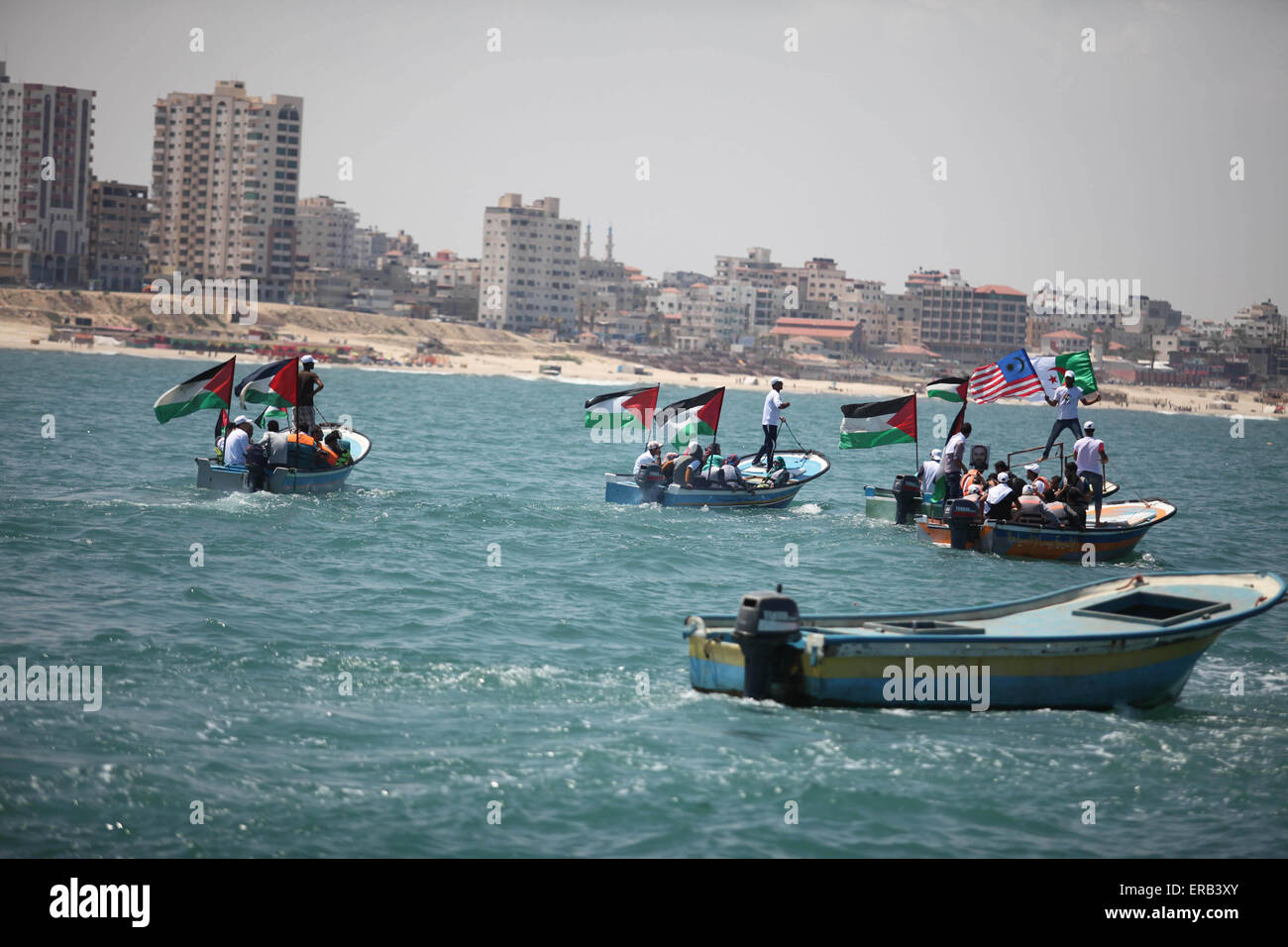 Gaza-Stadt, Gazastreifen, Palästinensische Gebiete. 31. Mai 2015 ...