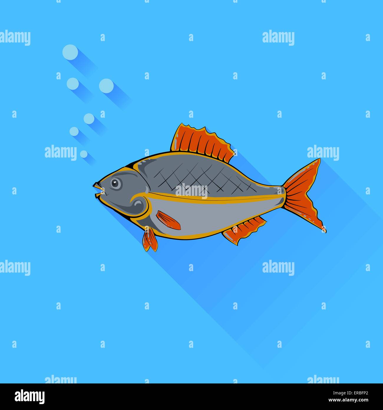 Fischige malerei Stock-Vektorgrafiken kaufen - Alamy