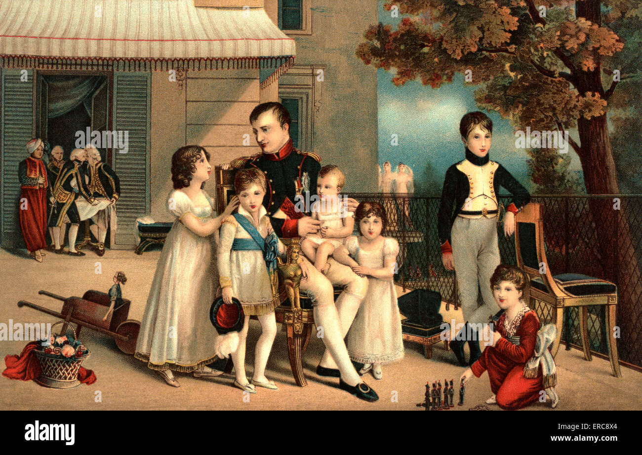 1800S 1810 PORTRAIT VON NAPOLEON I UND SEINE NICHTEN UND NEFFEN AUF ...