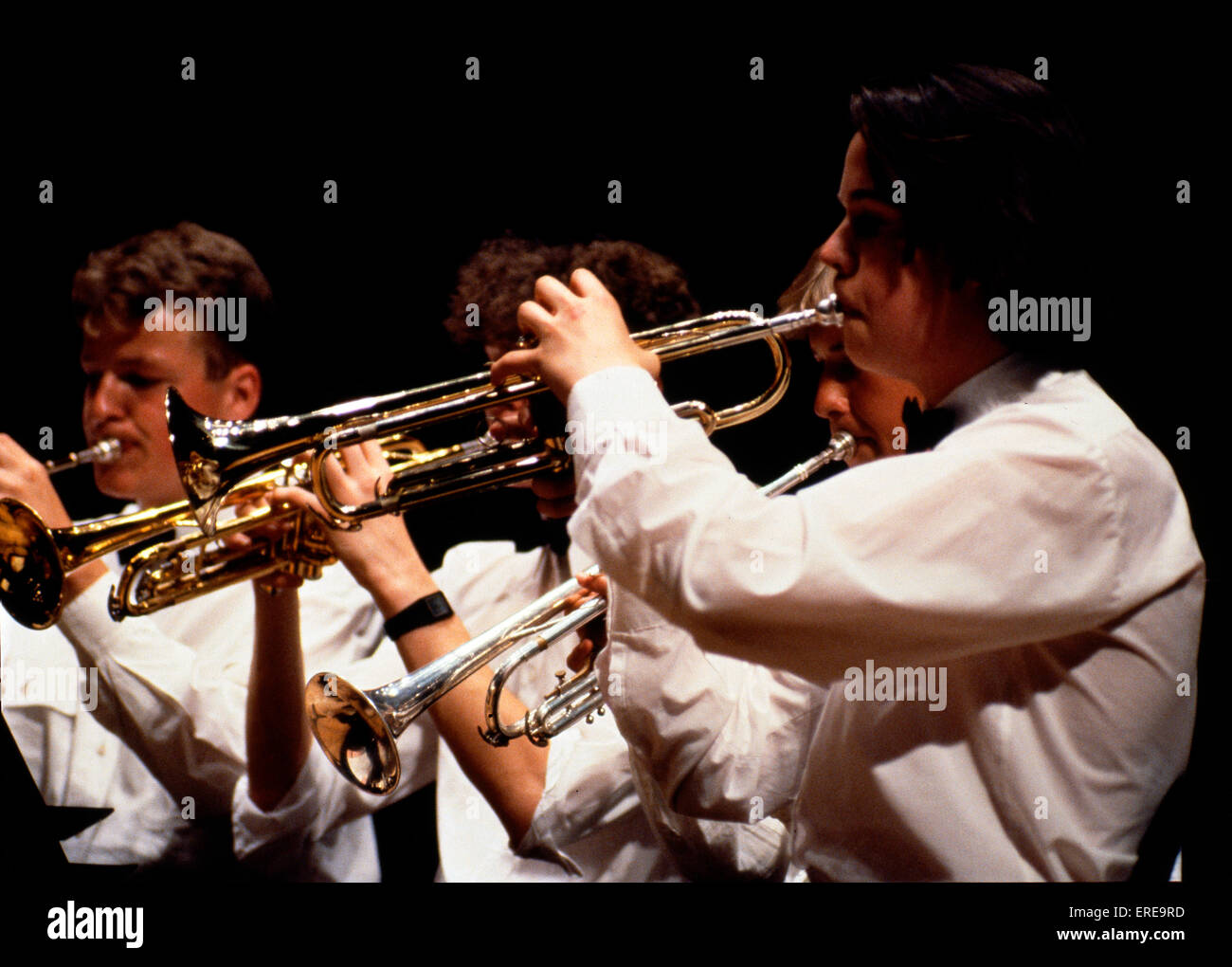 Instrumenten - Messing - Trompete gespielt wird Stockfotografie - Alamy