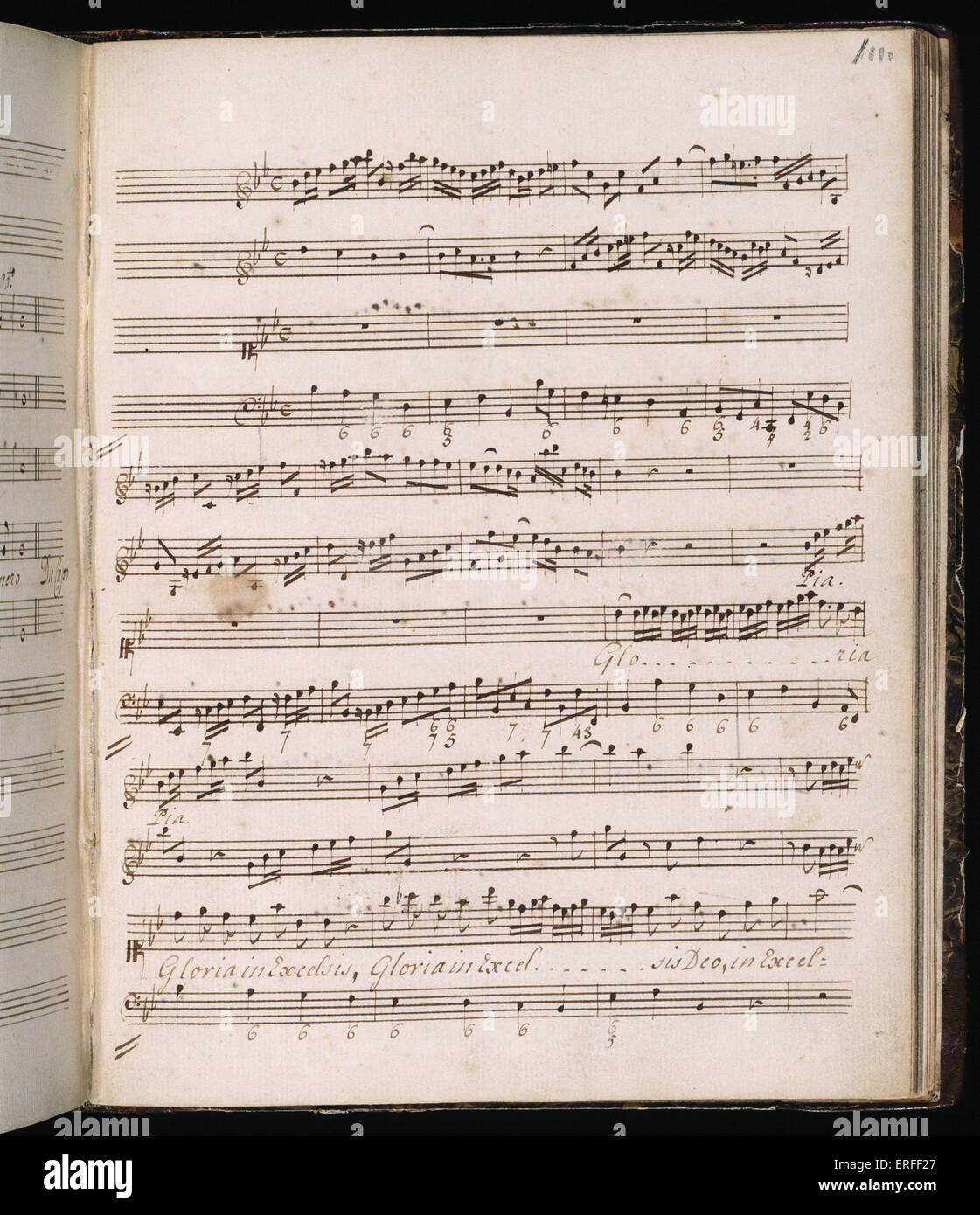Manuscript hand classical music handel -Fotos und -Bildmaterial in ...