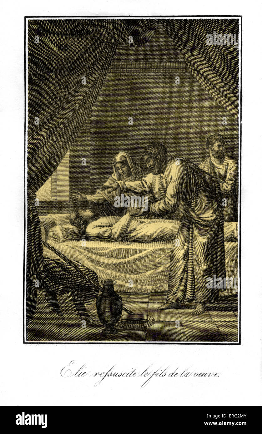 The prophet elijah and the widow of zarephath Ausgeschnittene ...