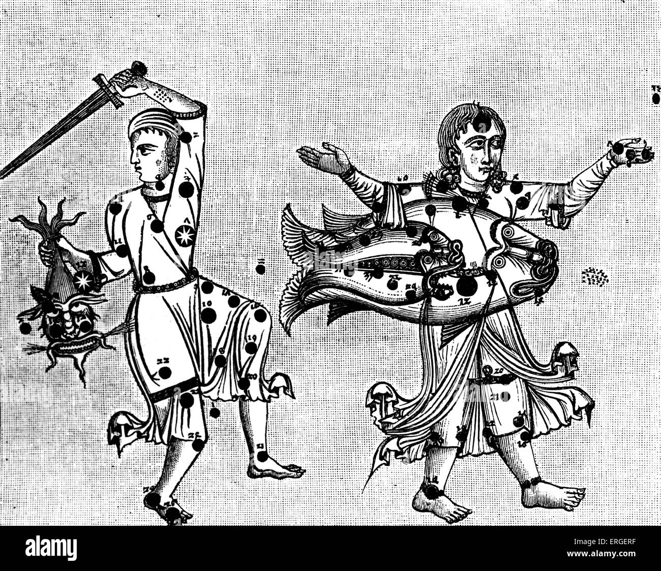 "Perseus und Andromeda" - nach dem 14. Jahrhundert spanische Manuskript ...