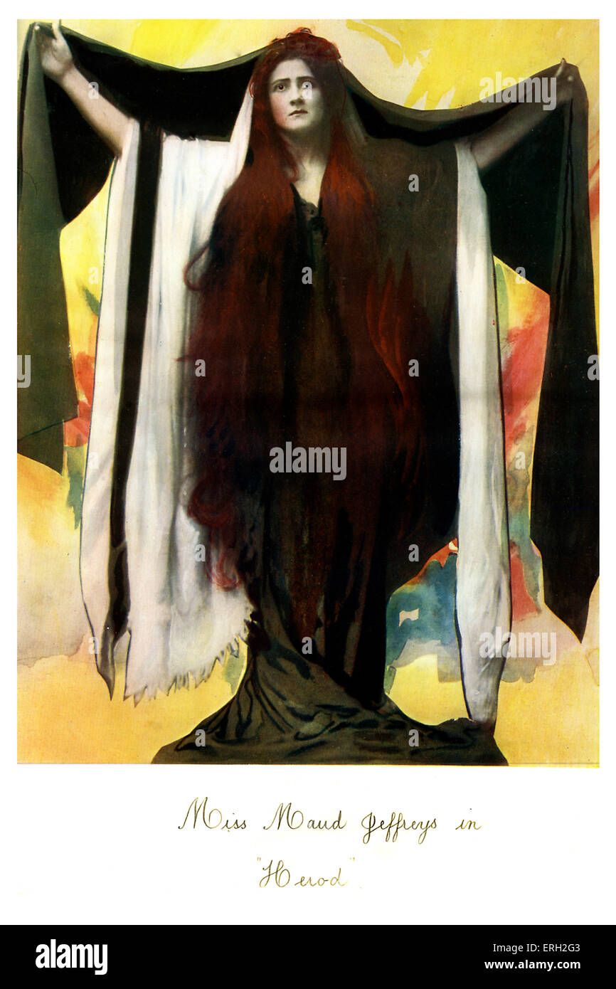 Maud Jeffries als Mariamne in "Herodes" von Stephen Phillips, verwaltet ...