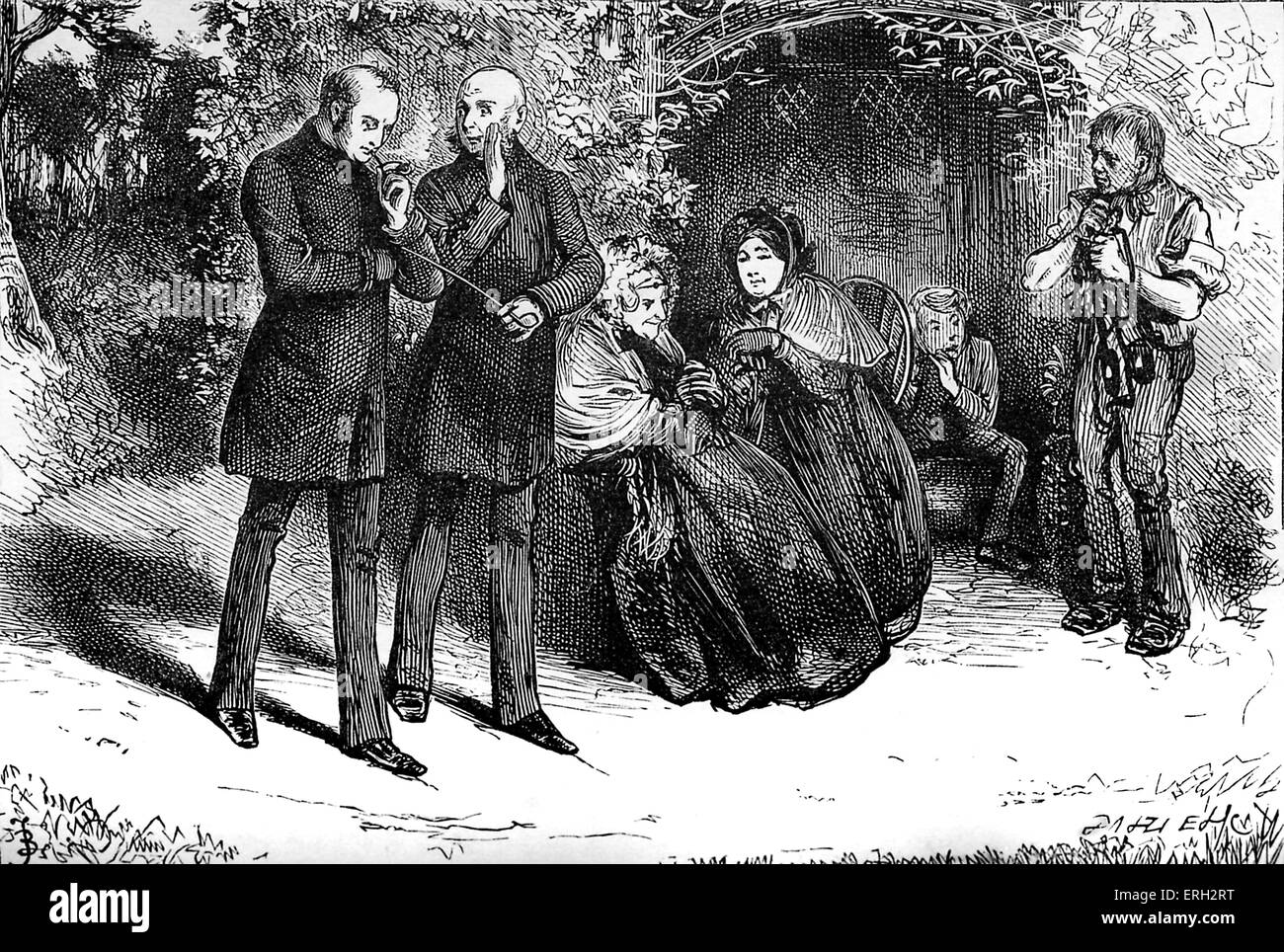 Bleak House von Charles Dickens. Bildunterschrift lautet: Bleak House von Charles Dickens. Bildunterschrift lautet: