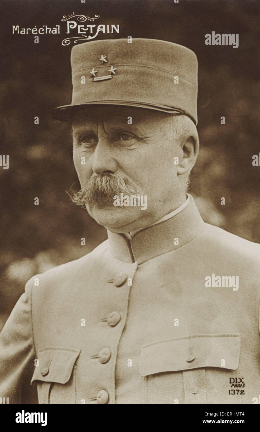 Marshal Petain Stockfotos und -bilder Kaufen - Alamy