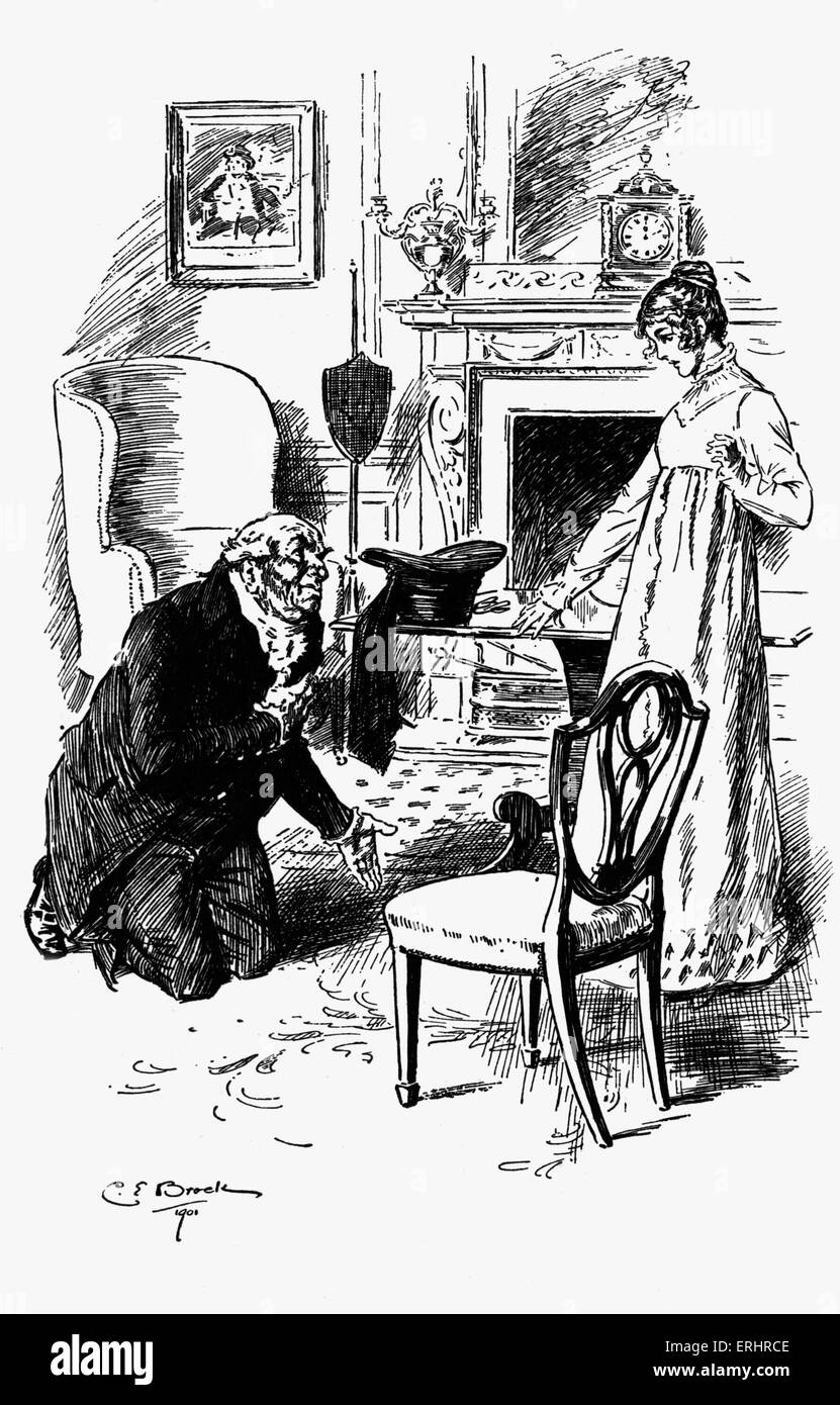 Sir Pitt Crawley und Becky Sharp - von "Vanity Fair" von William ...