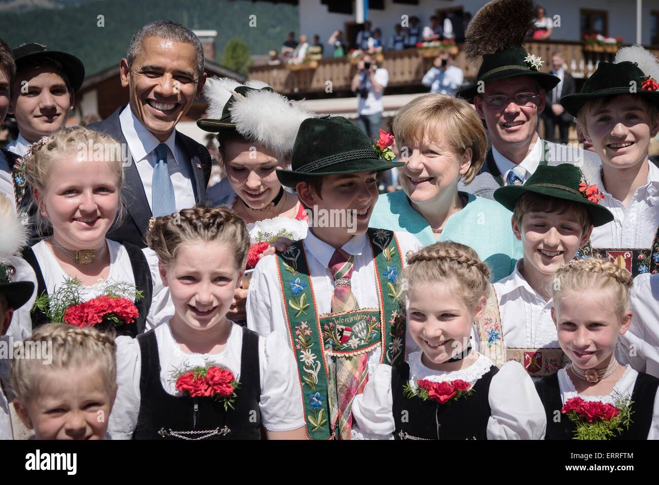 US-Präsident Barack Obama und Bundeskanzlerin Angela Merkel posieren ...