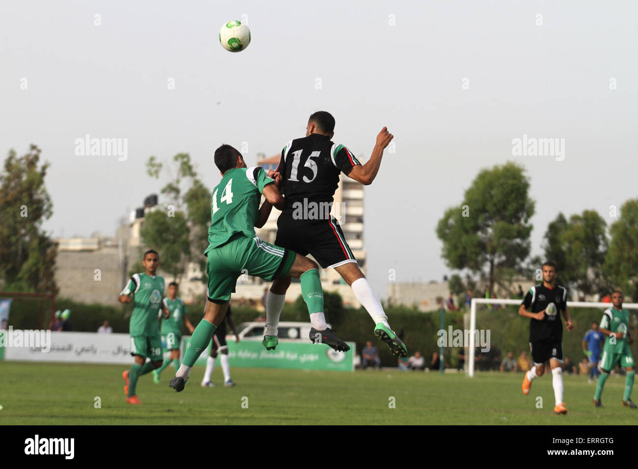 Gaza-Stadt, Gazastreifen, Palästina. 7. Juni 2015. Der Gaza-Streifen ...