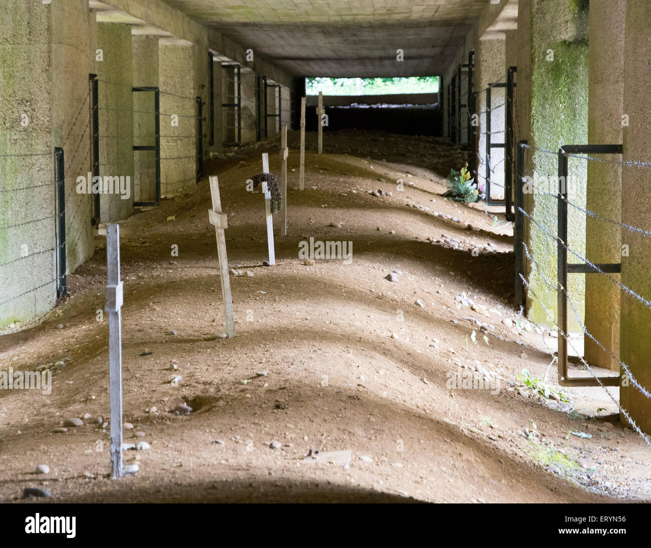 Graben der Bajonette ersten Weltkrieg Denkmal, Verdun Stockfotografie ...