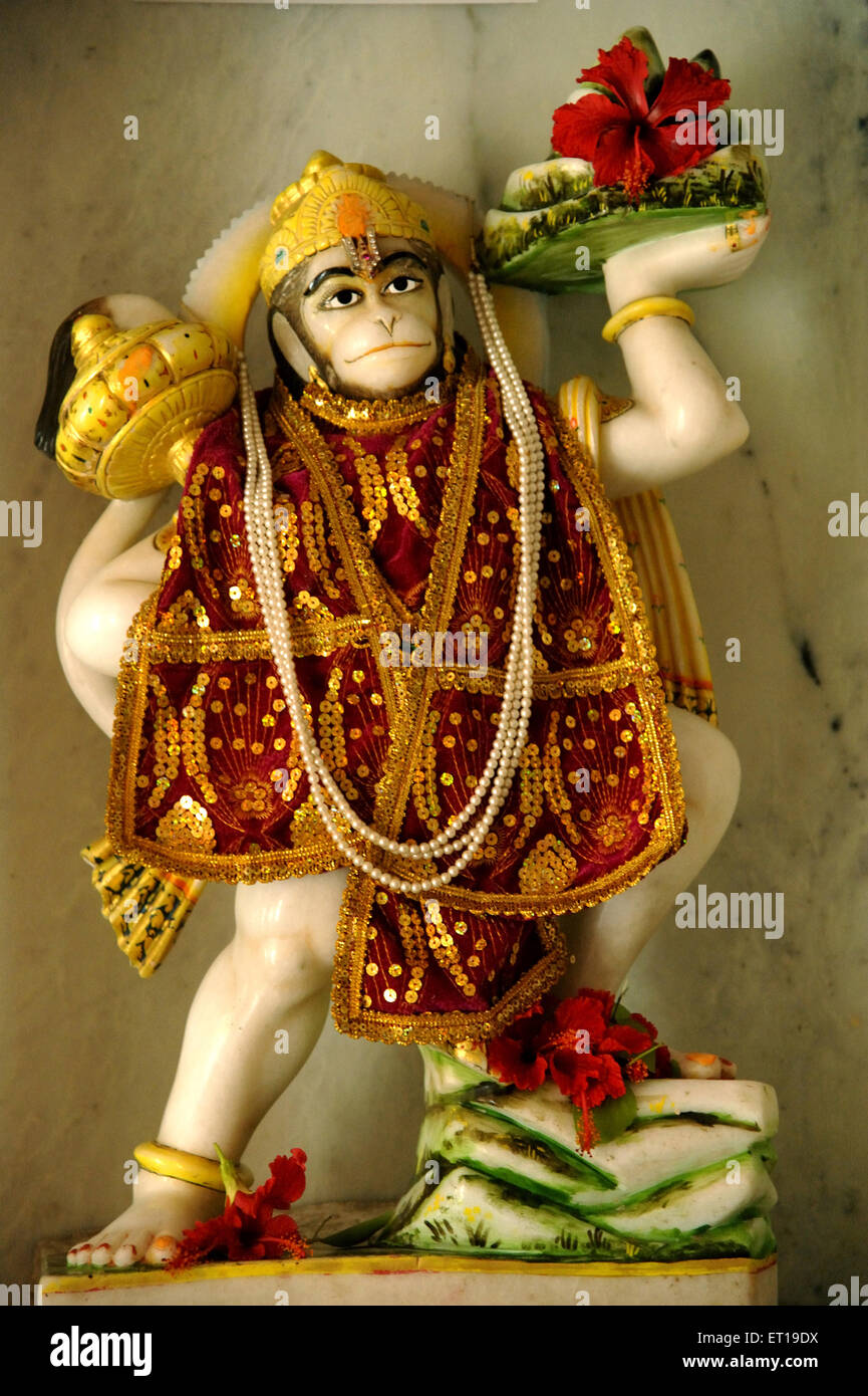 Lord Hanuman Marmor Statue Indien Stockfotografie - Alamy