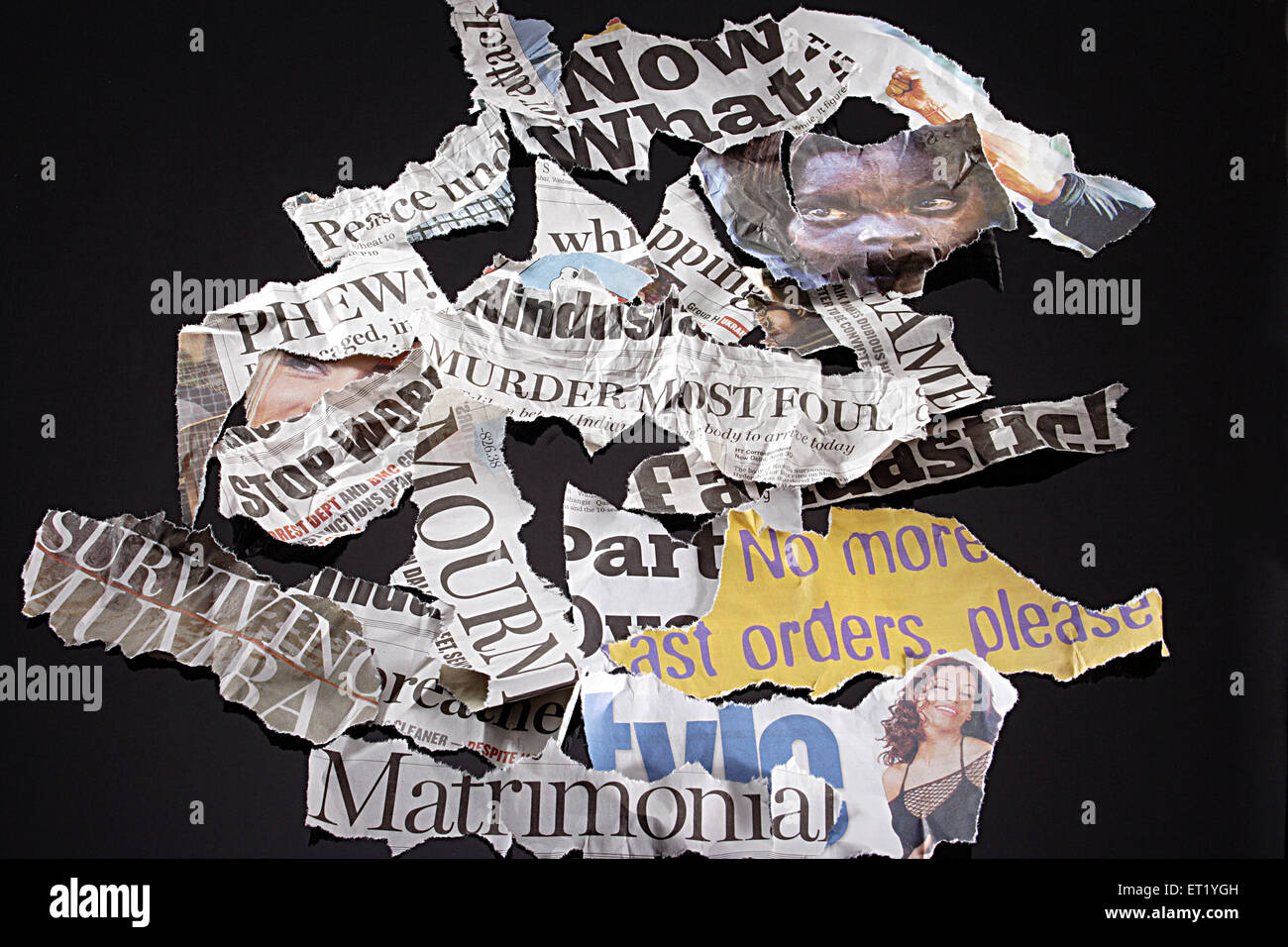 Collage art newspaper -Fotos und -Bildmaterial in hoher Auflösung – Alamy