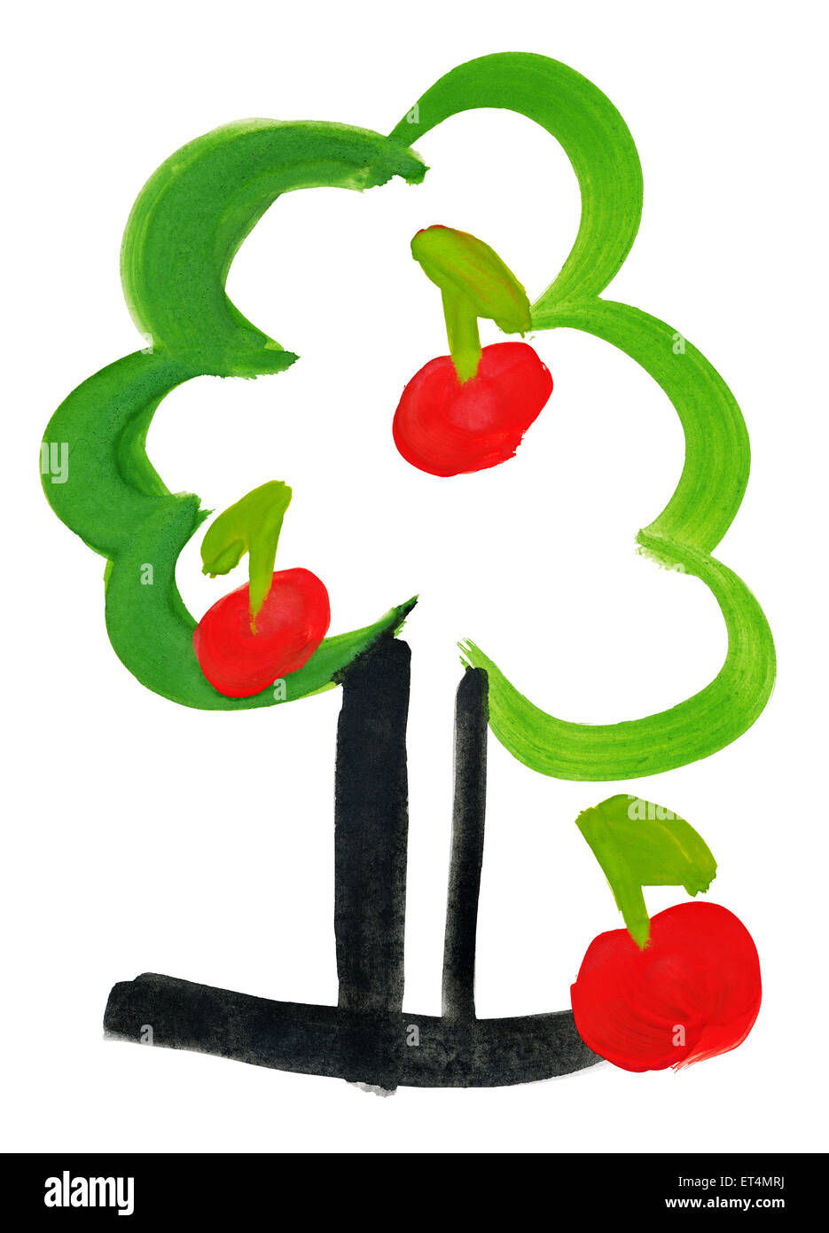 Aquarell apfelbaum -Fotos und -Bildmaterial in hoher Auflösung – Alamy