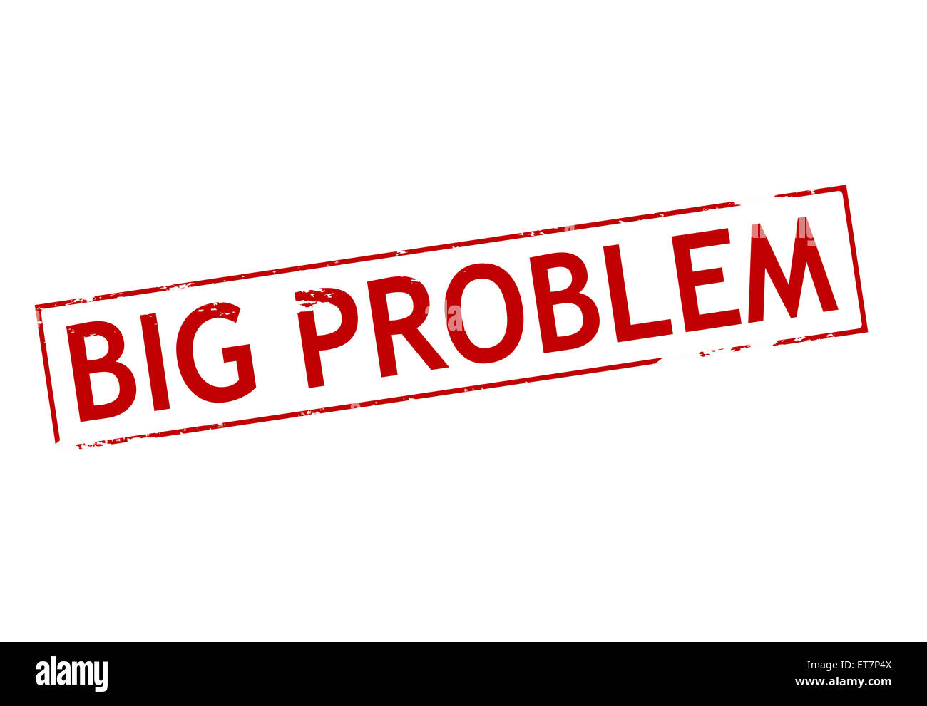 Stempel mit Text großes Problem innen, Vektor-illustration ...